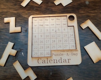 Puzzle Calendar | Etsy