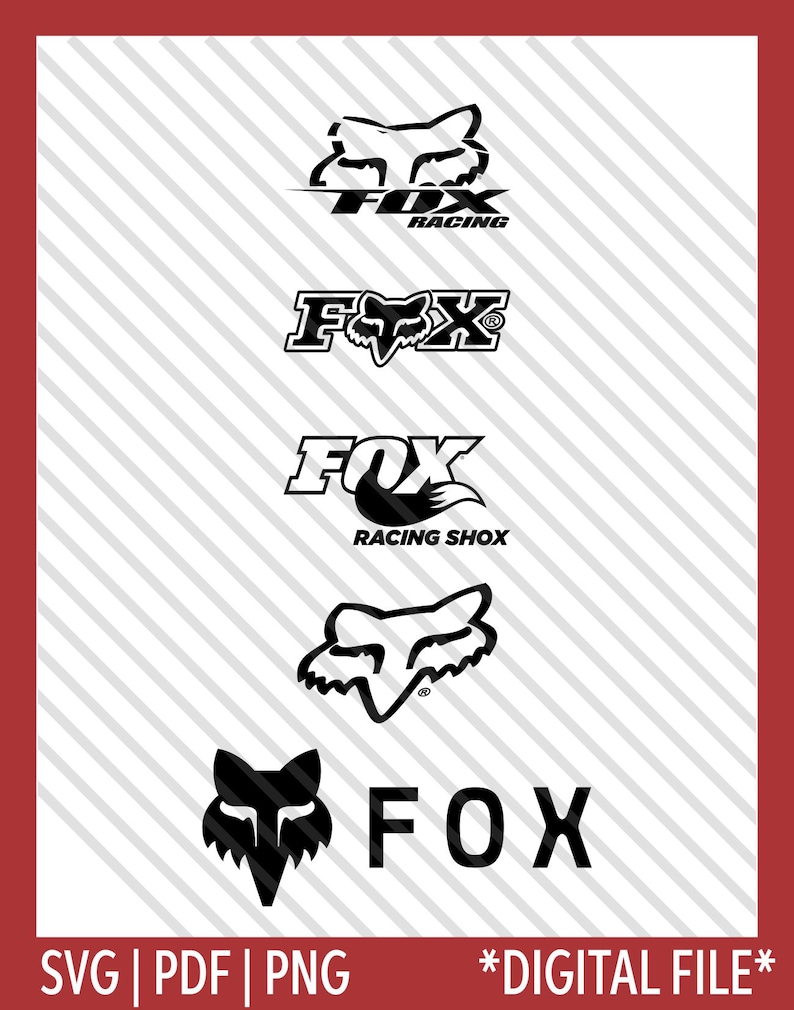 Pack Bundle Fox Logo Png, Svg, Pdf - Etsy