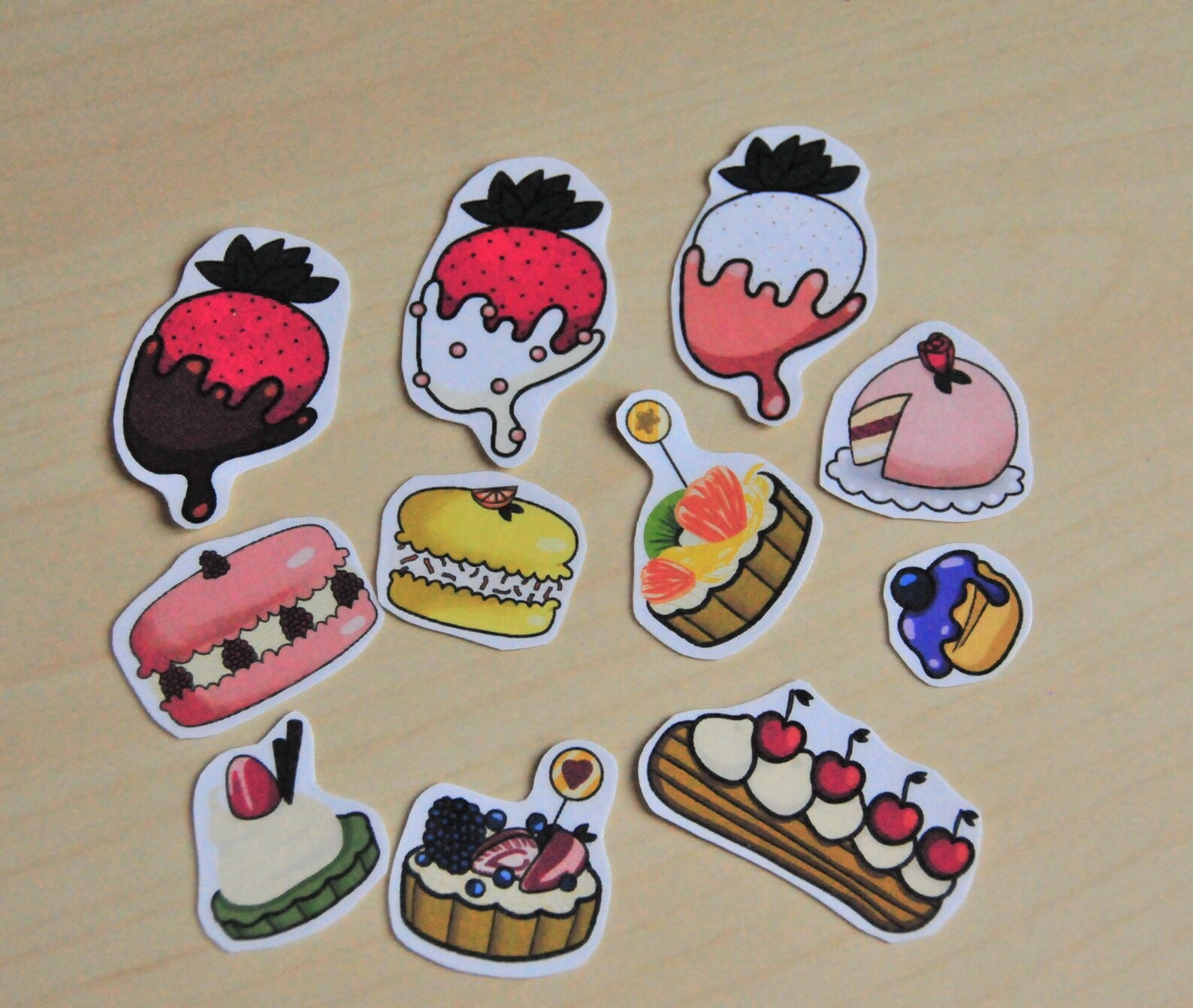 Mini Cute Dessert Sticker Package - Etsy