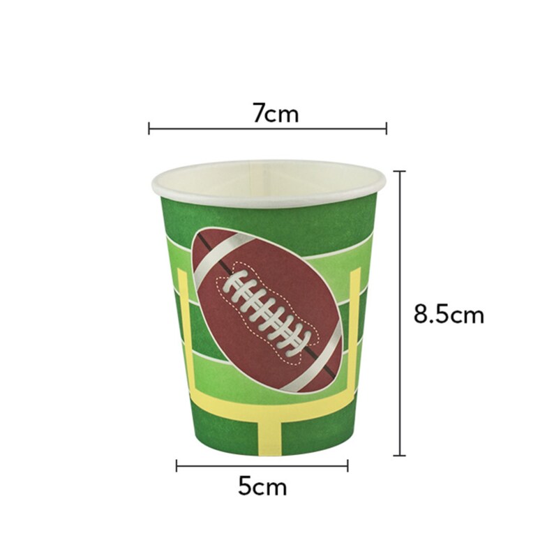 Party Tableware Rugby Football Disposable Dinnerware Soccer - Etsy