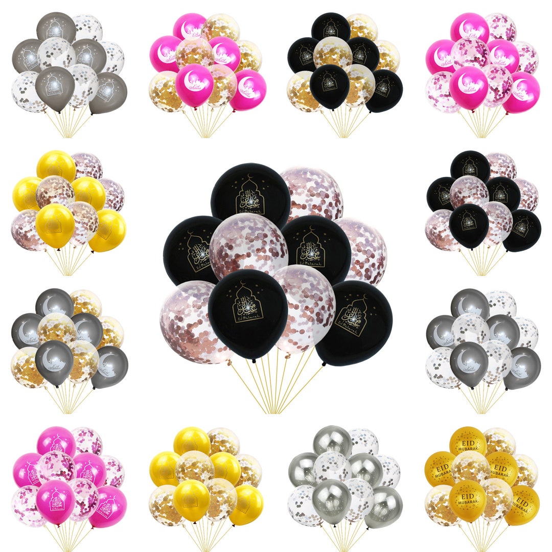 Eid Mubarak Balloons Ramadan Mubarak Kareem Party Decorations Latex ...