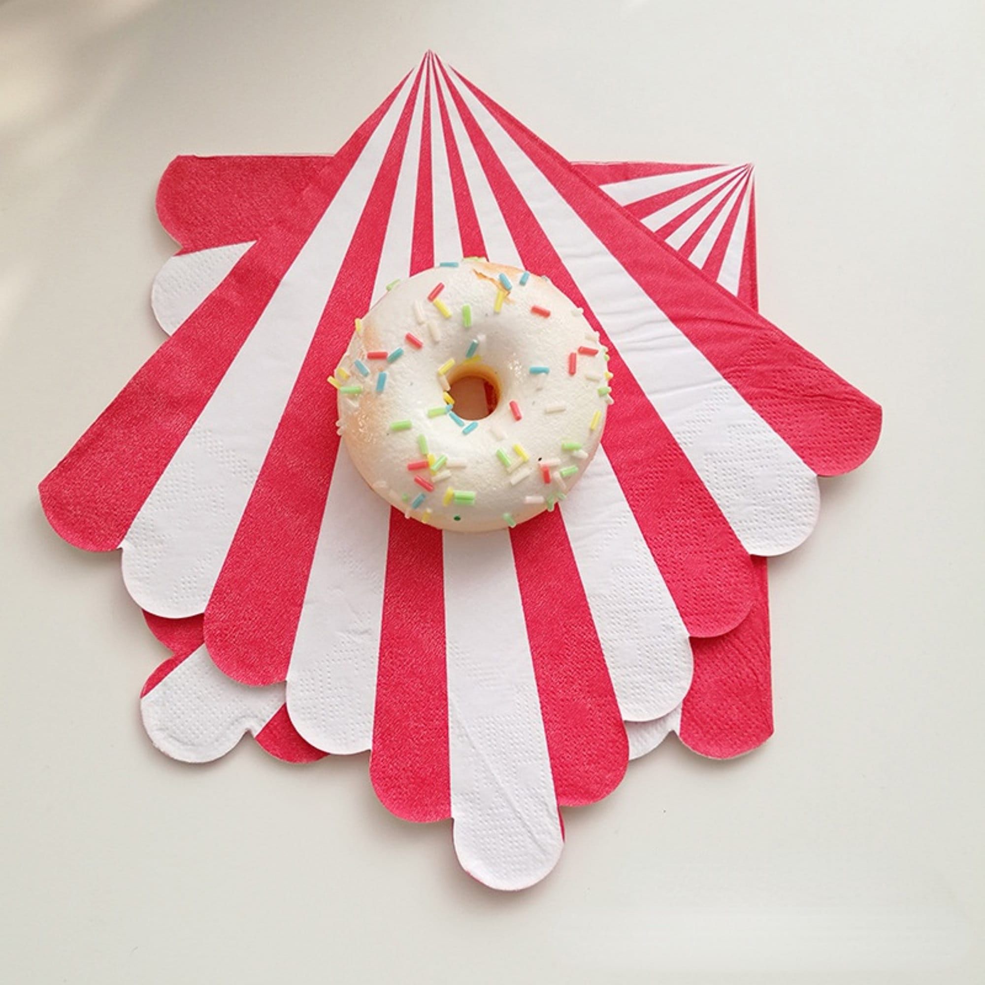 Red Stripe Party Tableware Birthday Disposable Dinnerware - Etsy