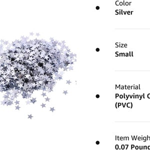 Star Confetti Star Table Confetti Metallic Sparkling Foil Stars Sequin ...