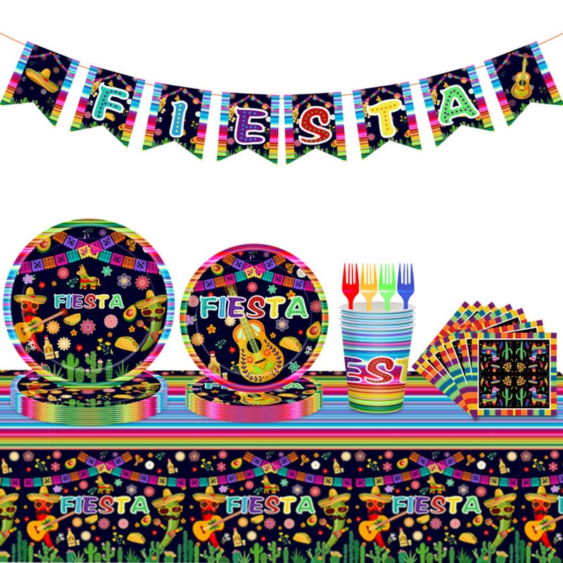 Fiesta Paper Plates - Etsy