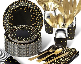 Gold Party Supplies | Etsy