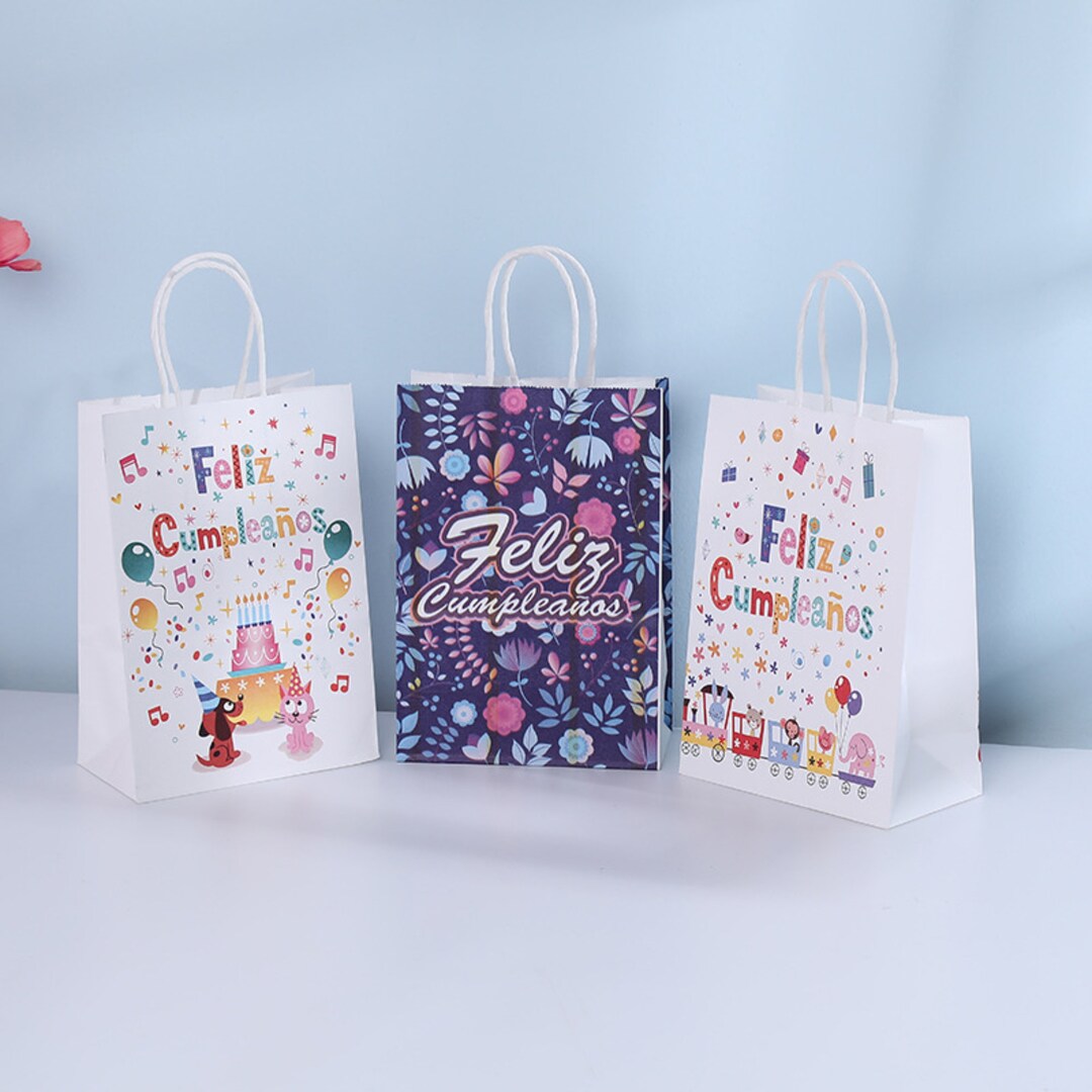 12PCS Gift Wrap Kraft Paper Bags Party Favor Shopping Bags Christmas ...