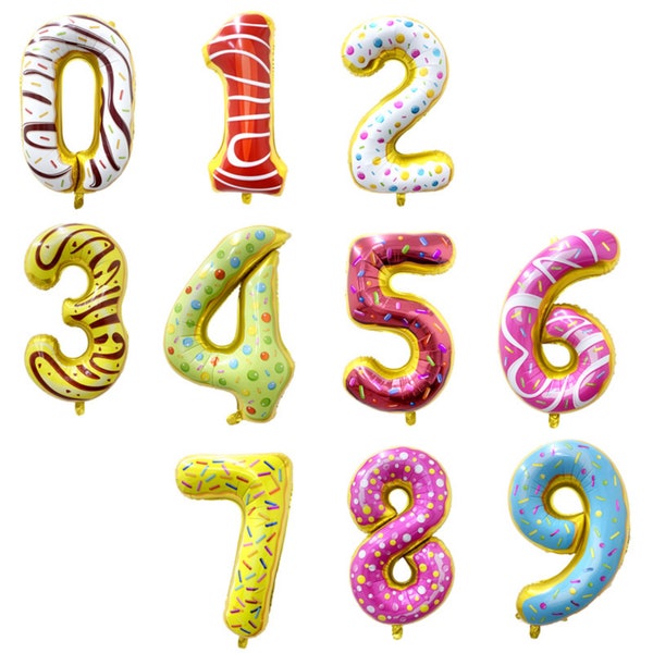 Large Number Balloons - Etsy