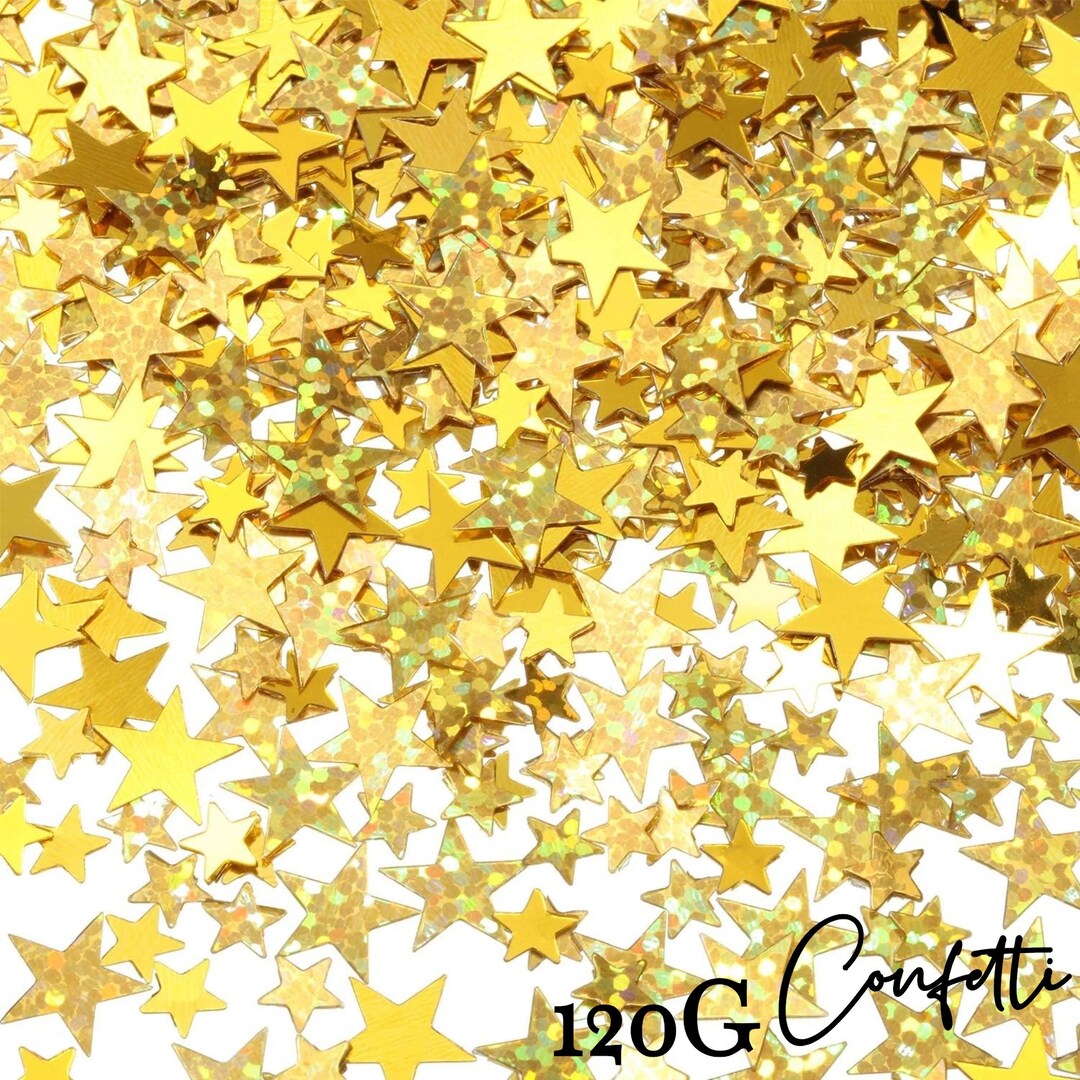 120g Star Confetti Glitter Table Confetti Metallic Foil Stars for Party ...