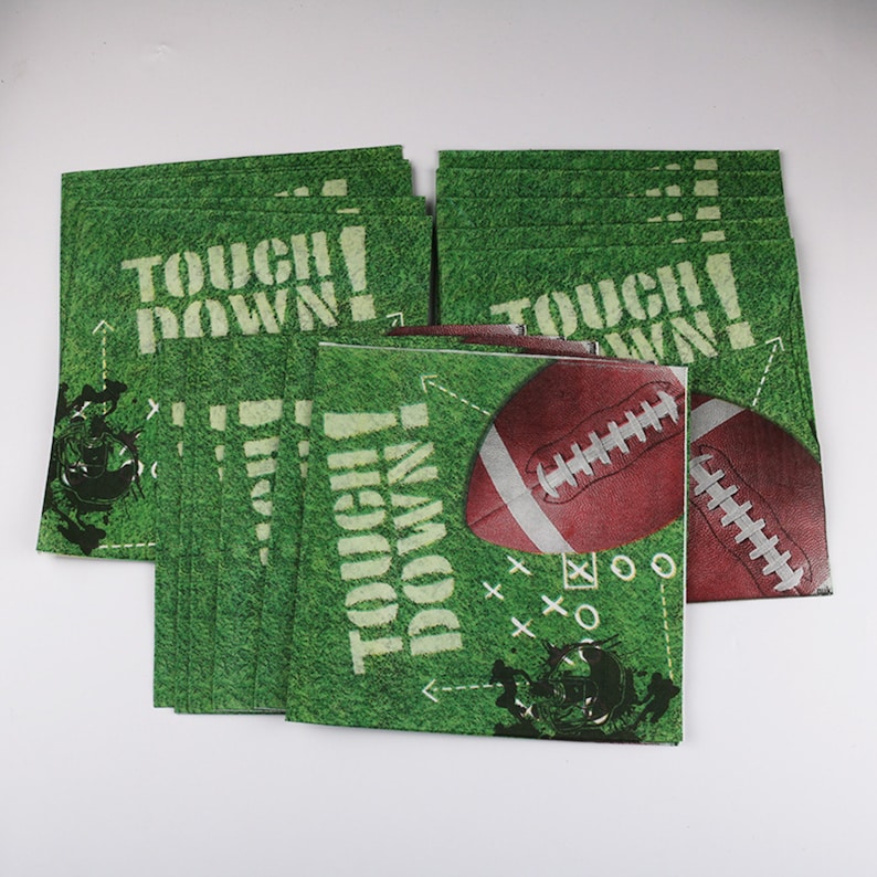 Party Tableware Rugby Football Disposable Dinnerware Soccer - Etsy