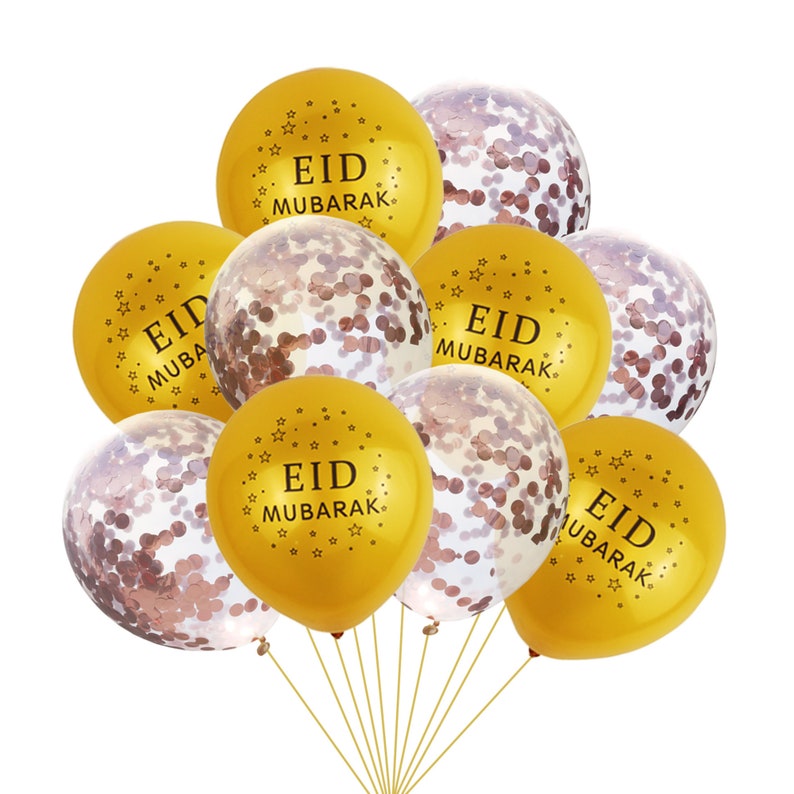 Eid Mubarak Balloons Ramadan Mubarak Kareem Party Decorations Latex ...