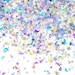 Holographic Star Moon Table Sprinkle Foil Confetti Iridescent Metallic ...