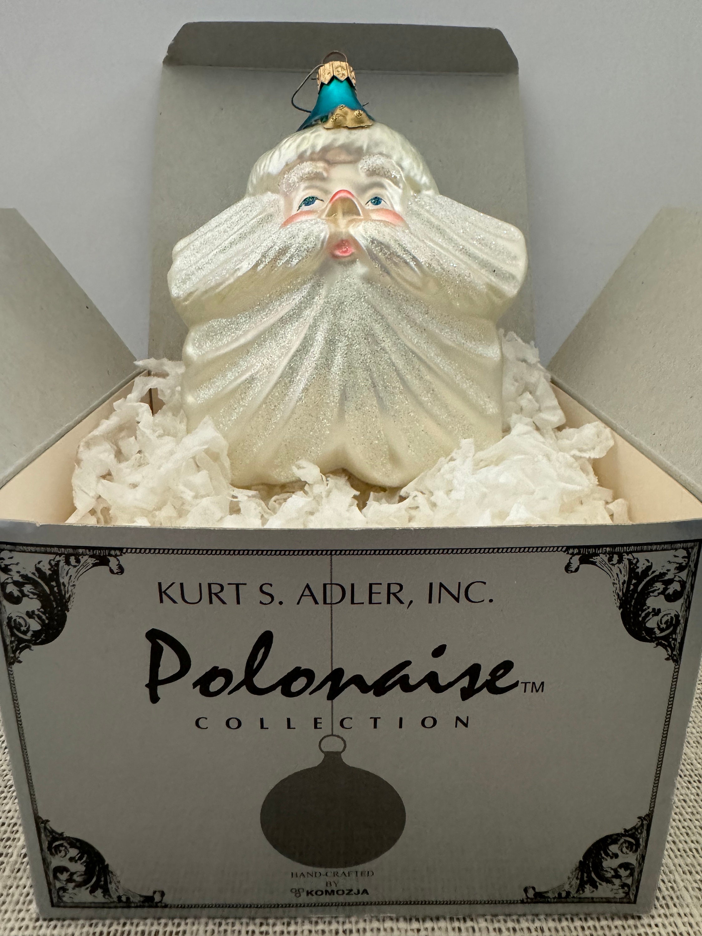 Very RARE Kurt Adler Polonaise Collection SANTA STAR Ornament - Etsy