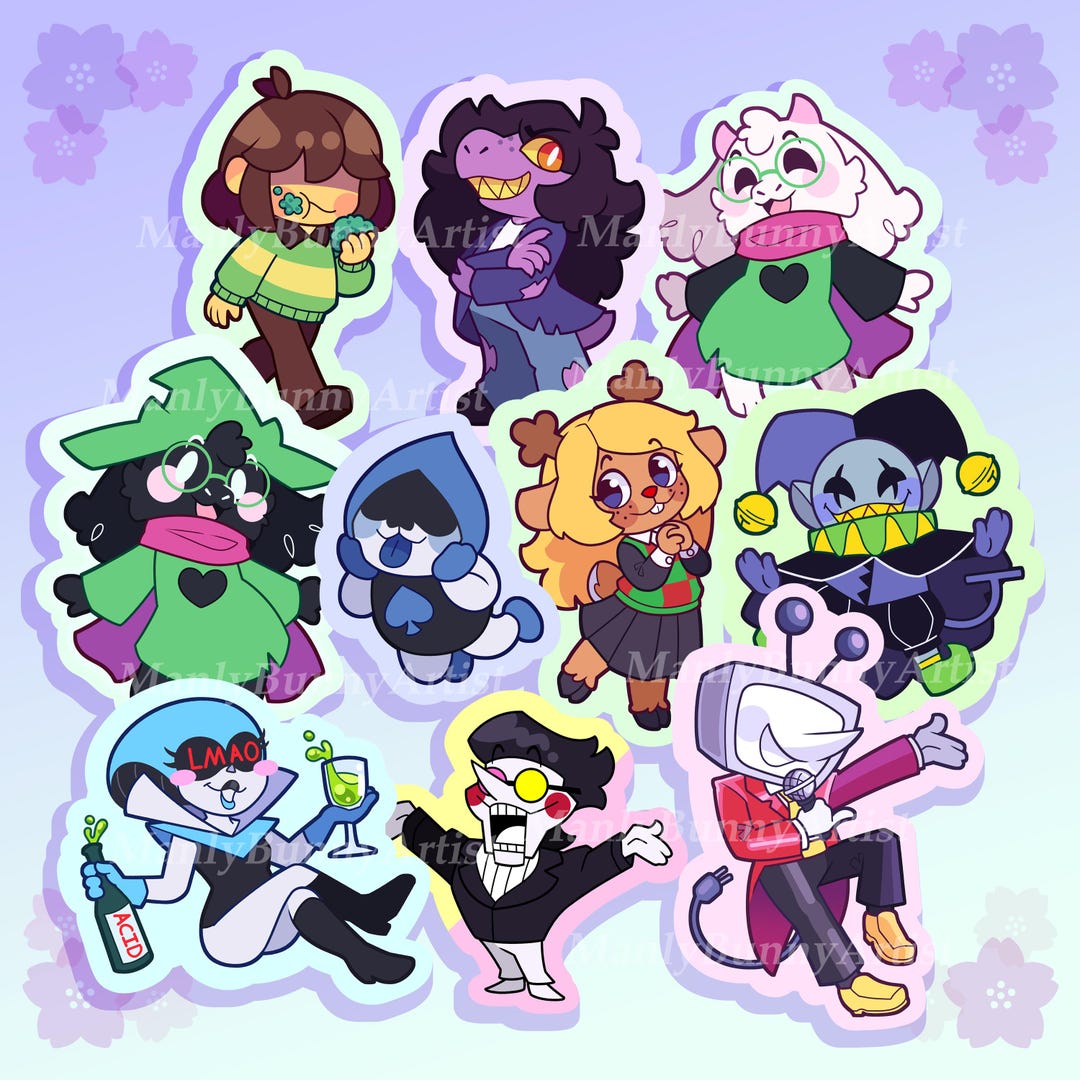 Deltarune Inspired Vinyl Stickers - Etsy