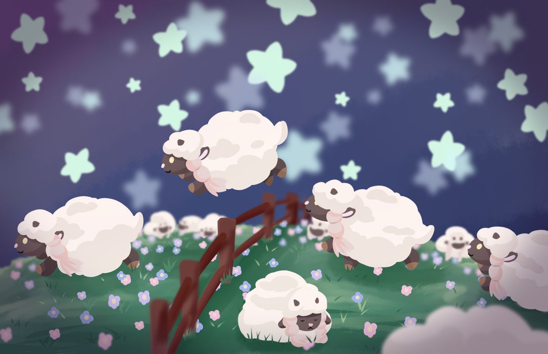 Sheep Monster Poster - Etsy