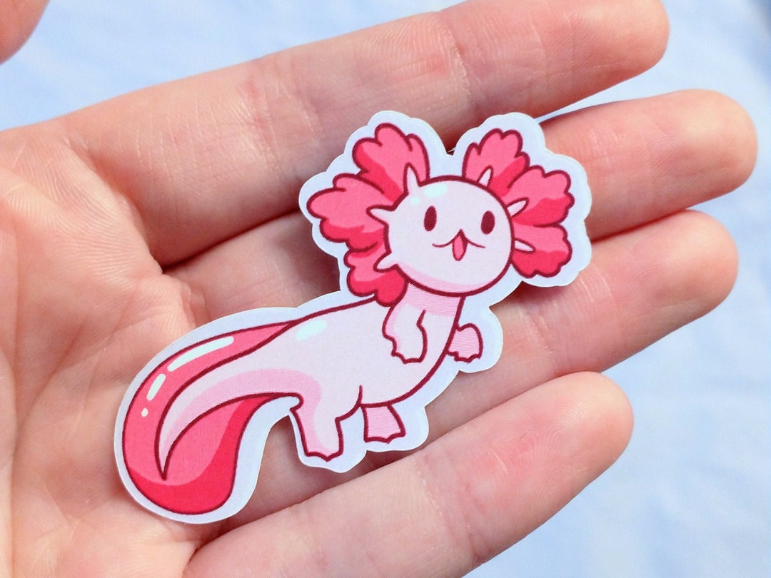 Axolotl Vinyl Sticker - Etsy