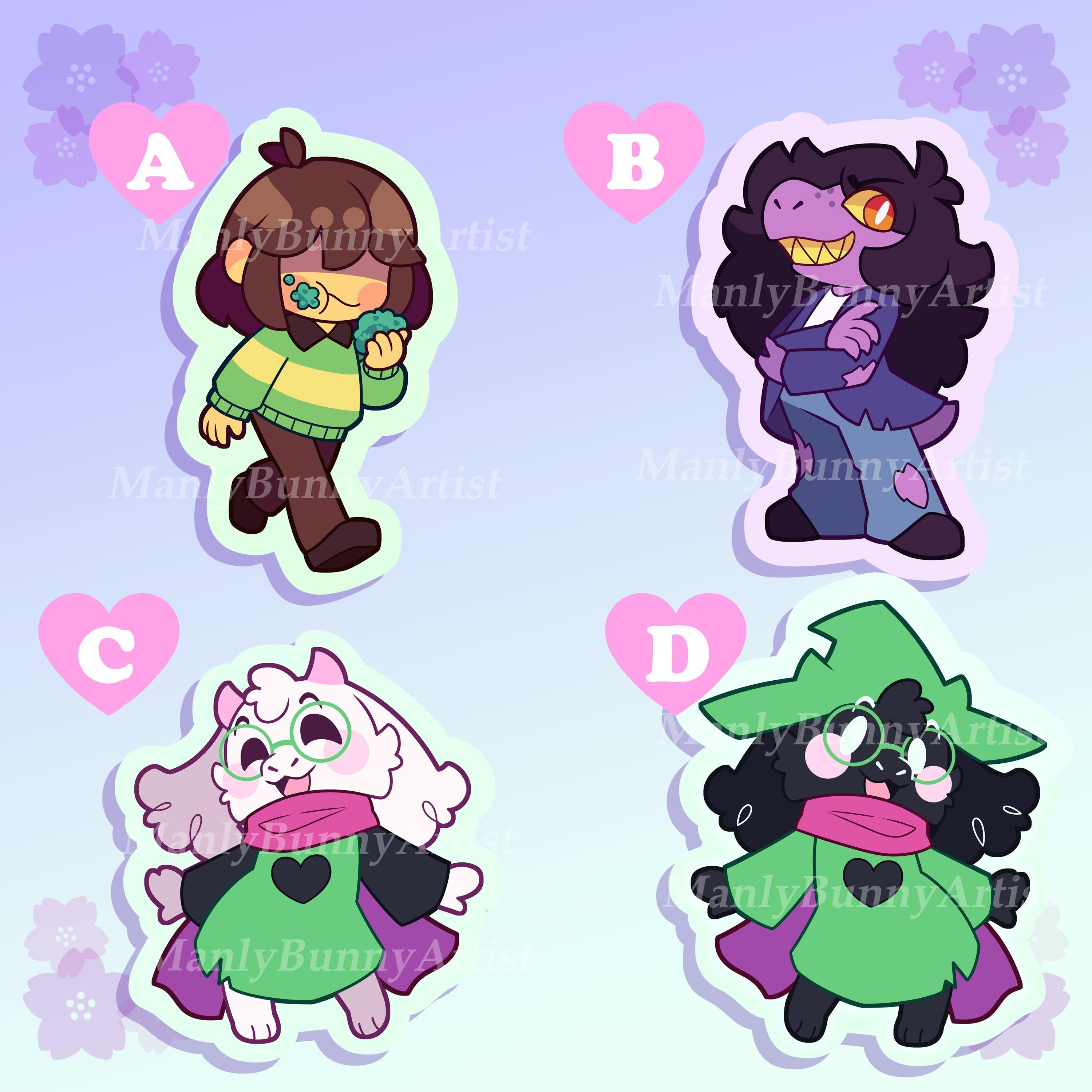 Deltarune Inspired Vinyl Stickers - Etsy