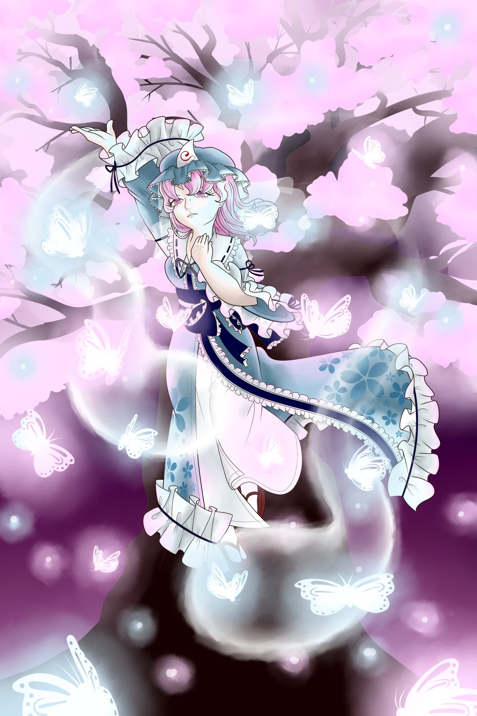 Touhou Yuyuko Wallpaper