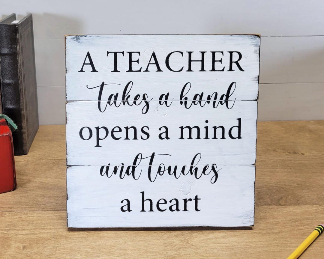 Rustic Teacher Appreciation Wood Sign: End of Year Gift - Etsy