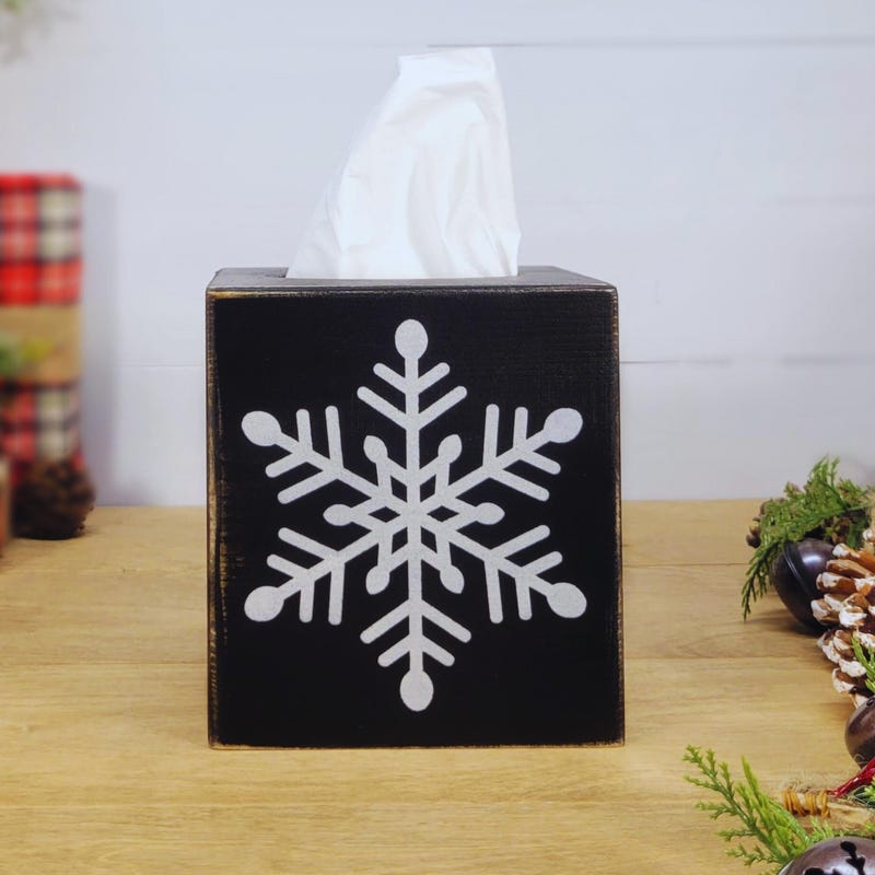 Farmhouse Tissue Box - Etsy