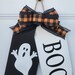Boo Welcome Sign Door Tags for Front Door / Halloween Farmhouse Decor ...