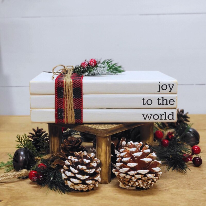 Christmas Book Decor - Etsy