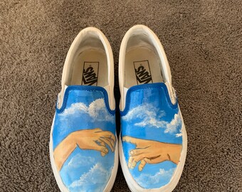 Hand painted vans | Etsy