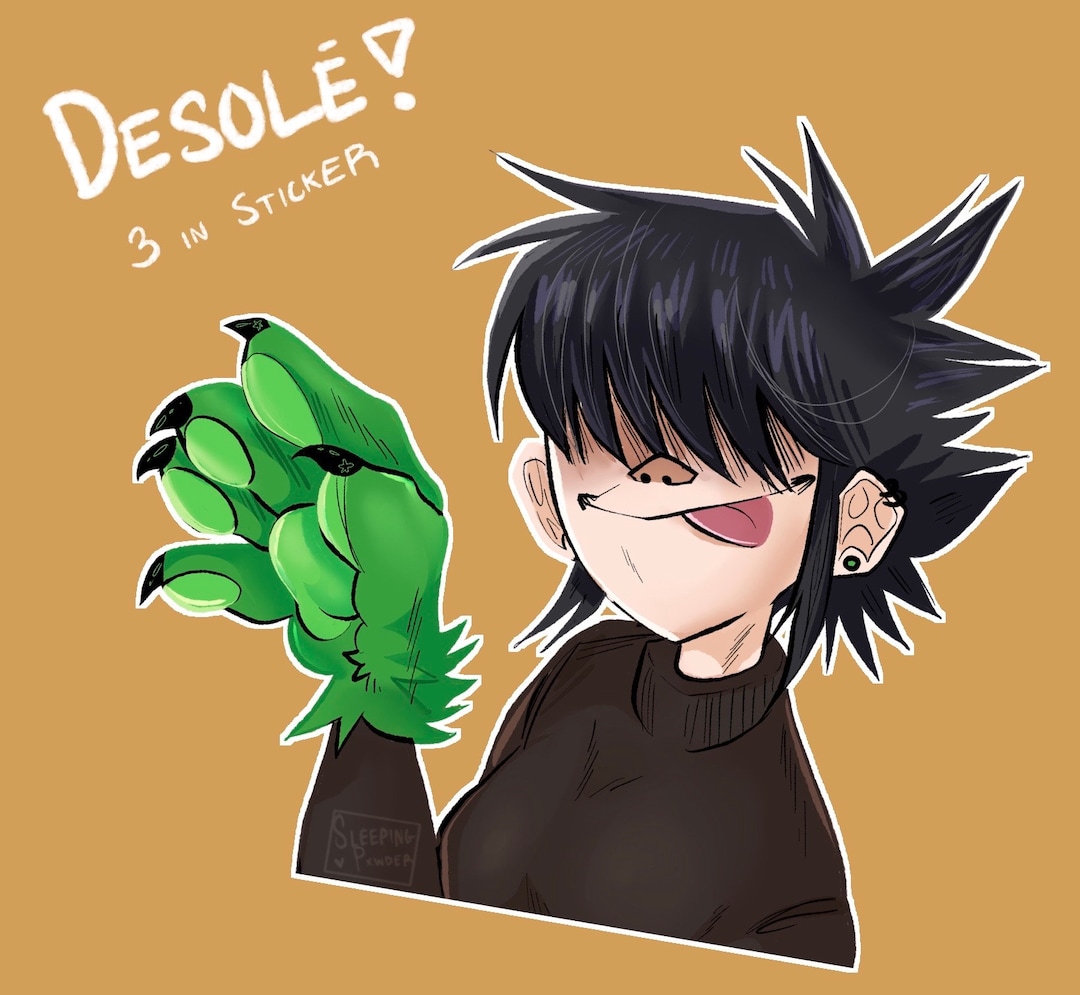 Gorillaz Noodle Desole Sticker - Etsy