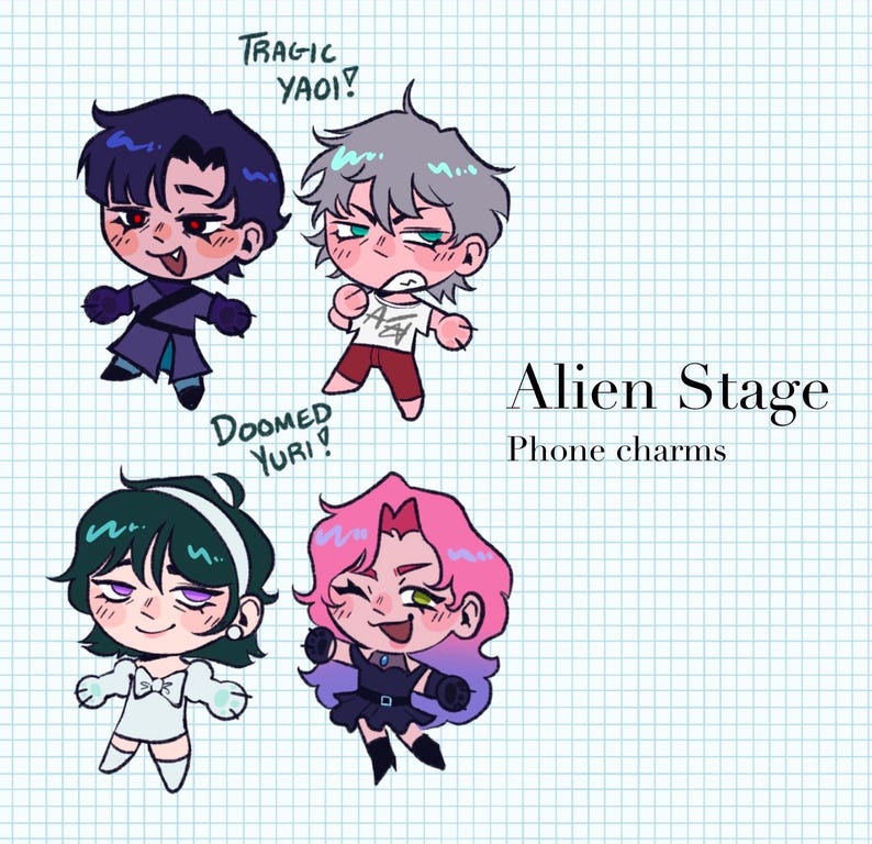 Alien Stage Phone Charms - Etsy