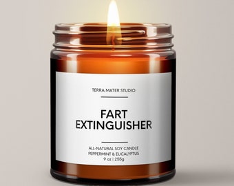 Fart Extinguisher Candle Humorous Candle With Funny Saying - Etsy