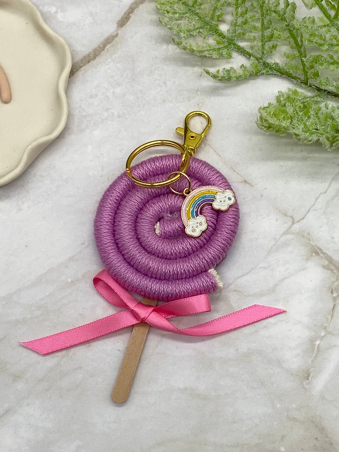 Rainbow Lollipop Bag Charm - Teacher Appreciation Gift - Etsy