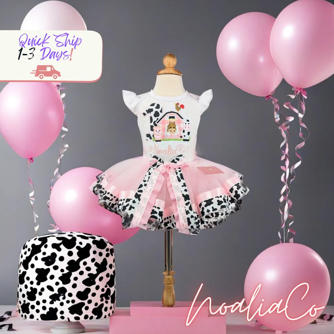 Cow Birthday Outfit,barnyard Birthday Shirt,cow Birthday Shirt,cow ...