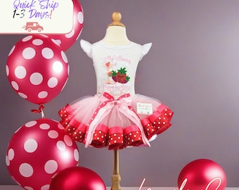 Berry First Birthday Outfit, Personalized Baby Girl Strawberry Clothes ...