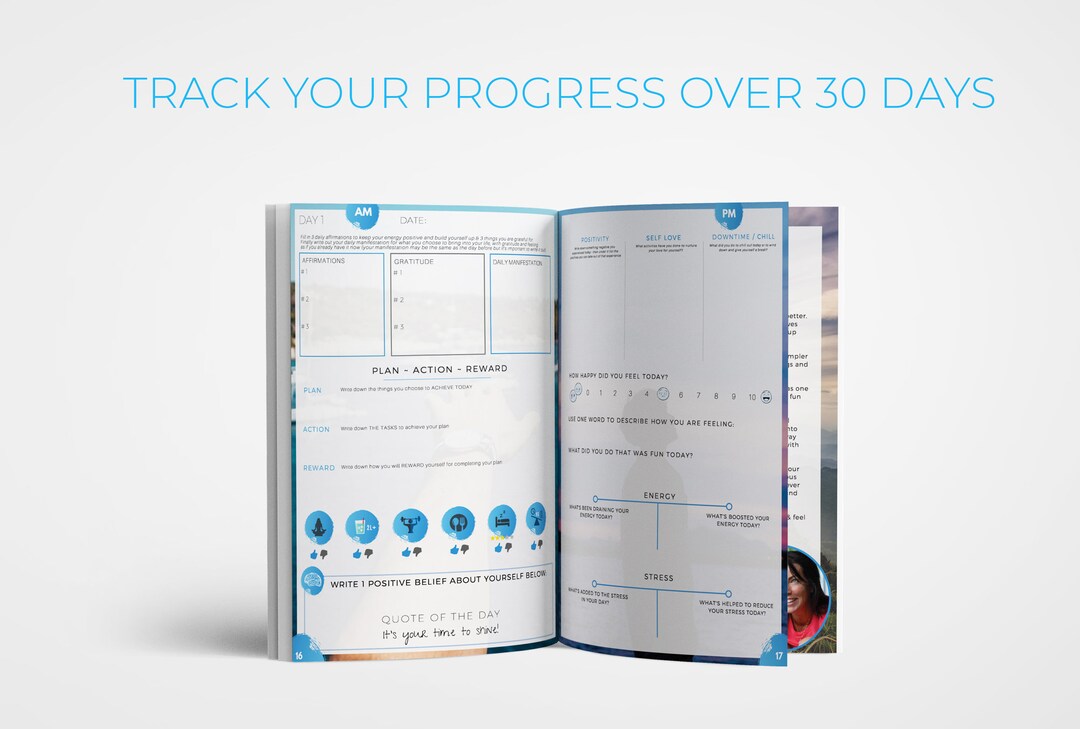 A5 Wellness Mindset Journal Self Guide Your Mind to Lift - Etsy