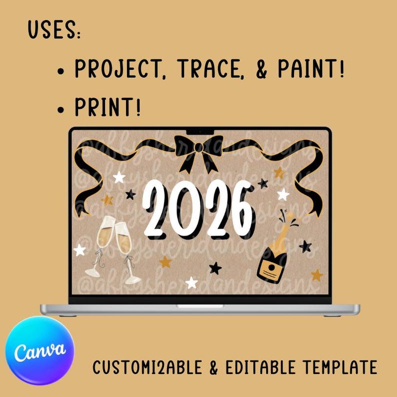 Editable New Year's Eve Banner Template – Printable NYE Party Decor ...
