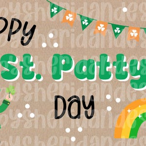 Editable St. Patrick's Day Banner Templates – Shamrock Party Decor ...