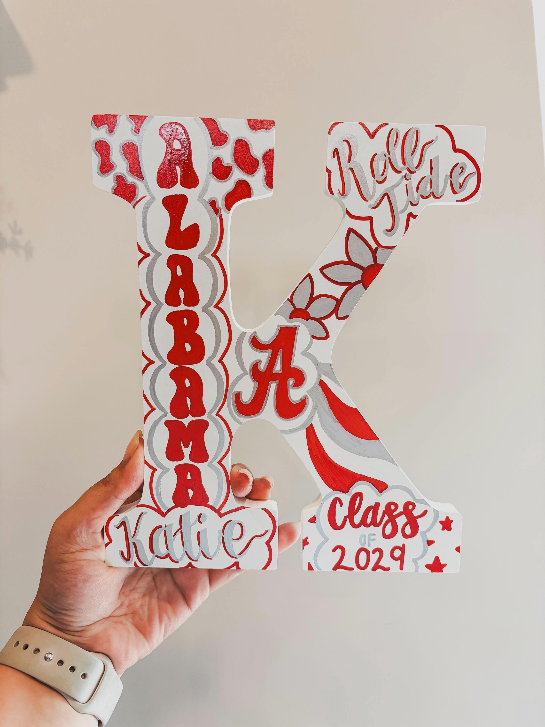 Custom College Wooden Letter, Sorority Dorm Decor - Etsy