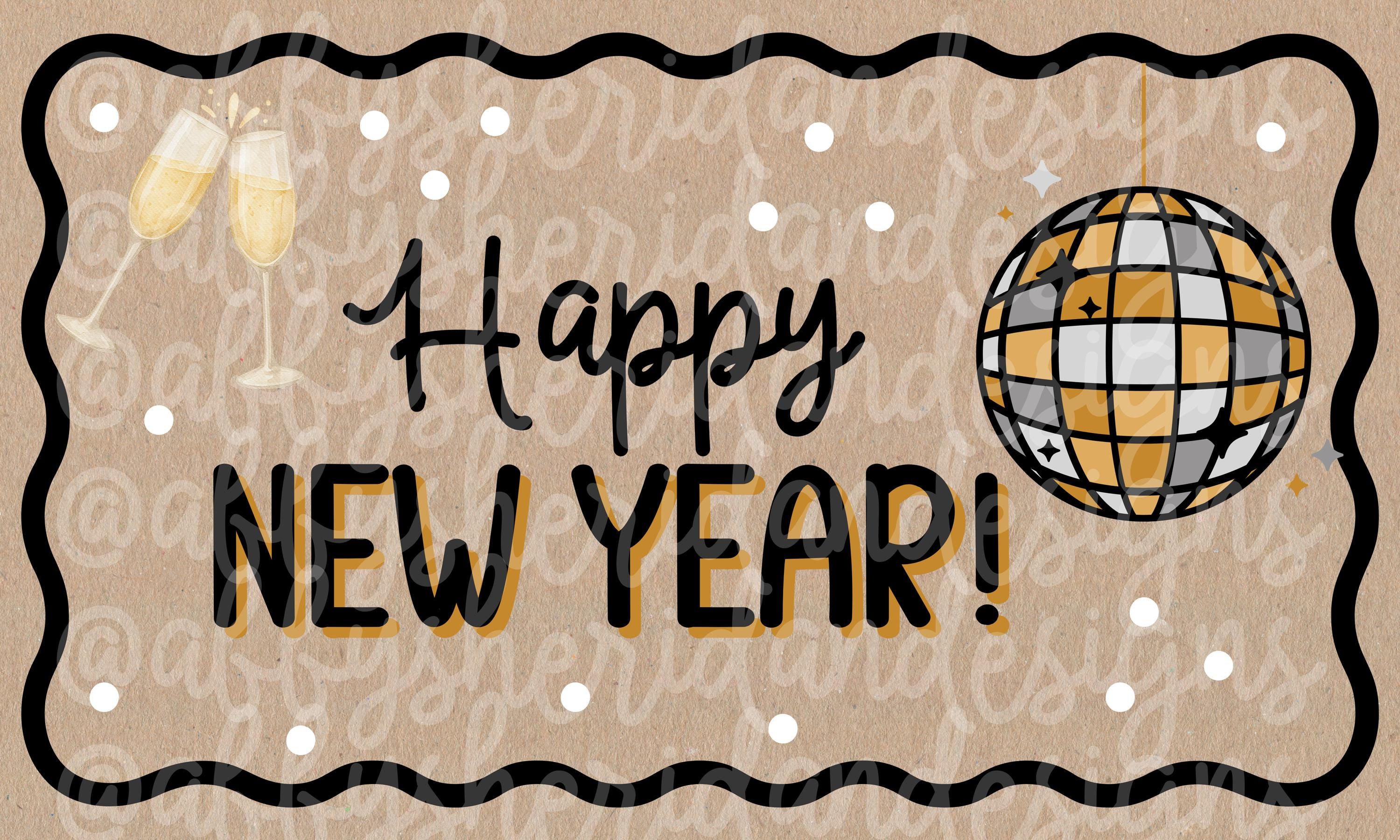 Editable New Year's Eve Banner Template – Printable NYE Party Decor ...