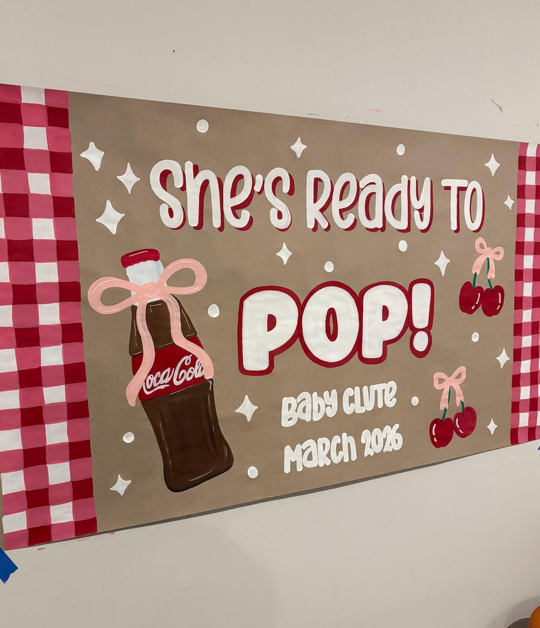 Custom Hand Painted Party Banner, Bachelorette Sign, Kraft Paper - Etsy