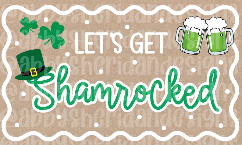 Editable St. Patrick's Day Banner Templates – Shamrock Party Decor ...