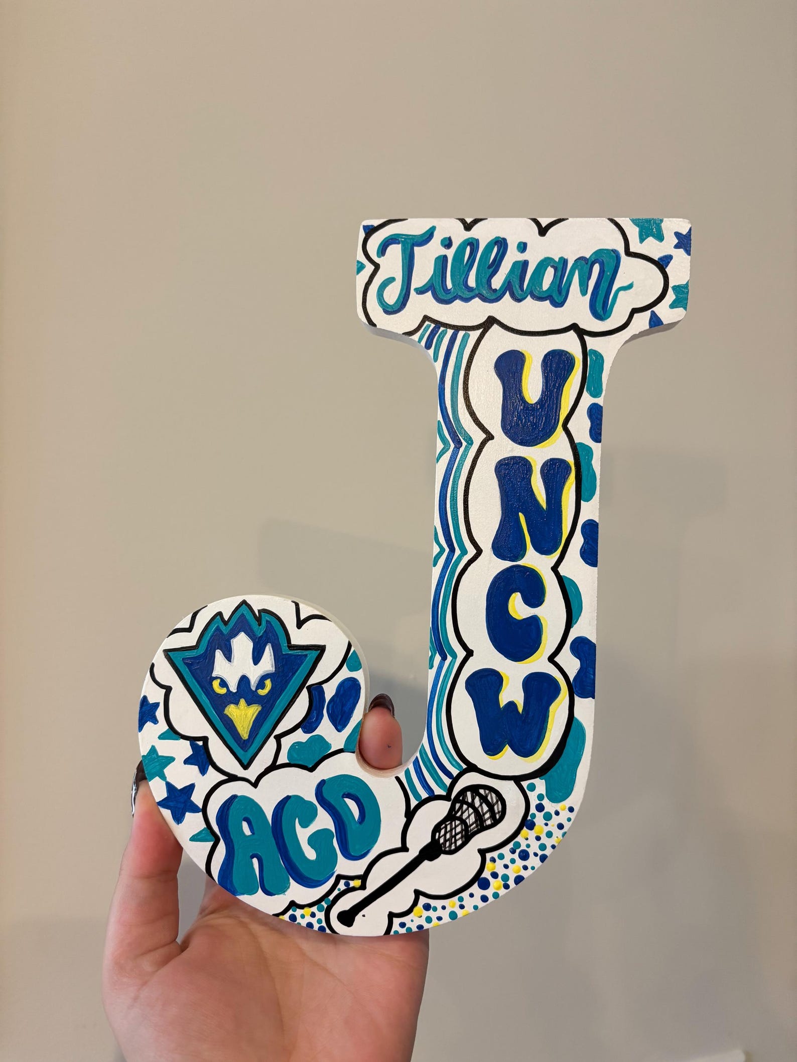 Custom College Wooden Letter, Sorority Dorm Decor - Etsy