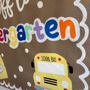 Custom Hand-painted Back to School Banner, Painted Banner, Kindergarten ...