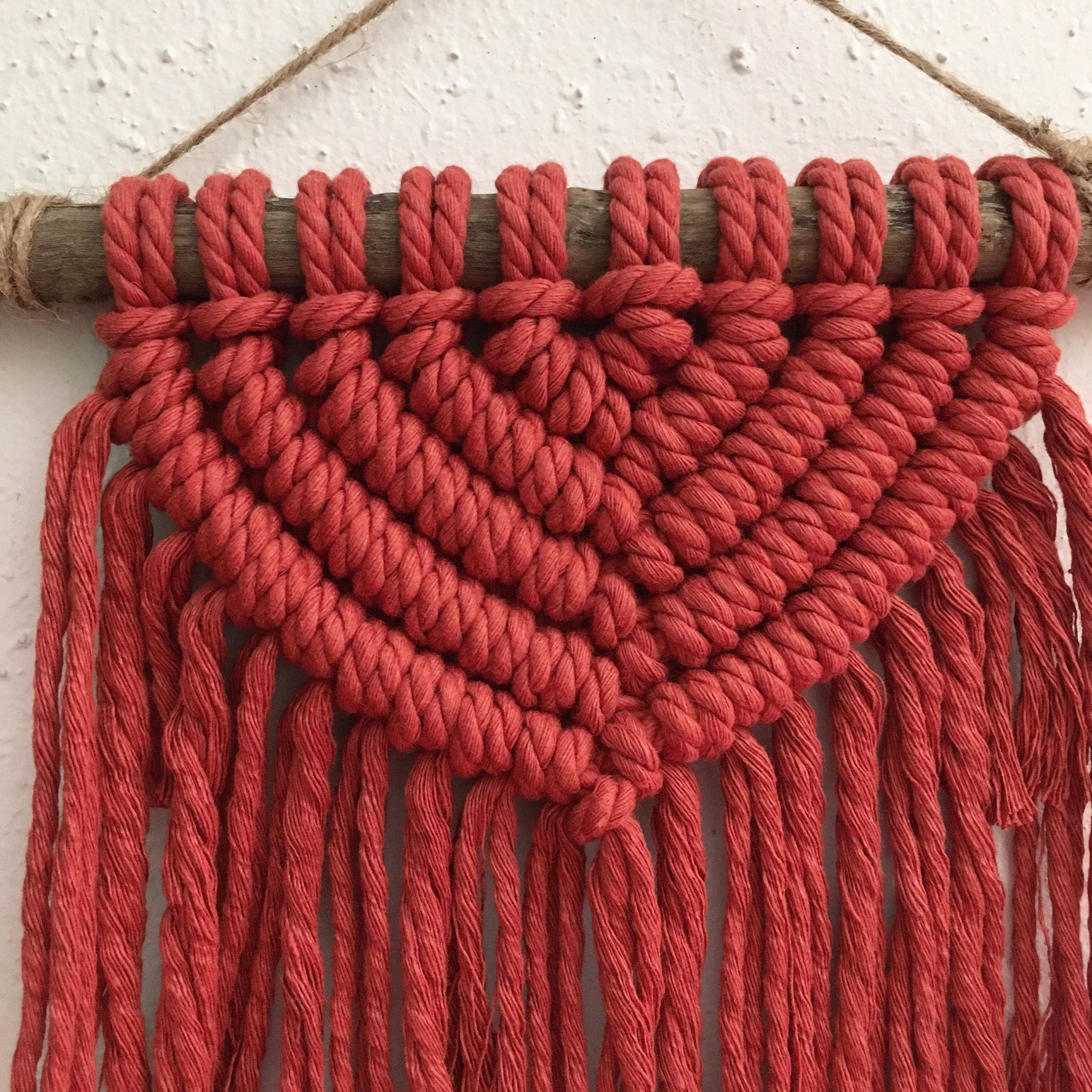 Wall Hanging Macrame 'fire' Wall Decor Orange - Etsy