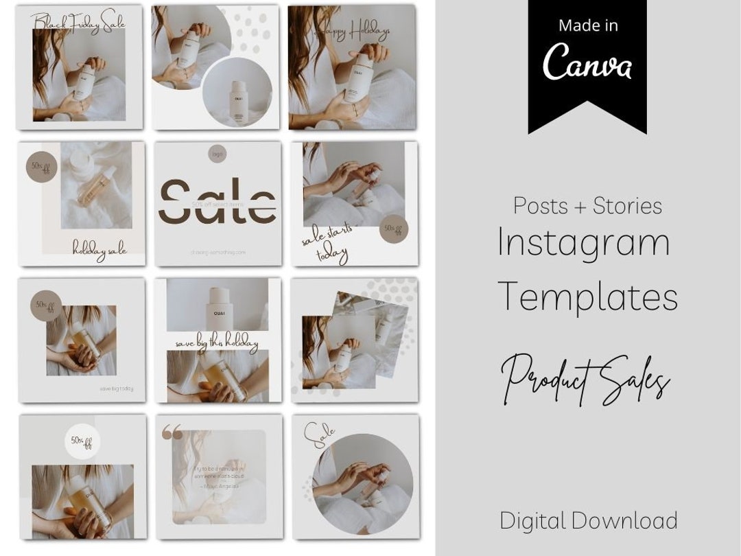 30 Instagram Canva Templates IG Posts Instagram Growth - Etsy