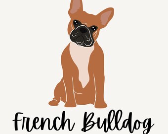 French Bulldog Printable, Frenchie Art PDF File, French Bulldog Lover ...