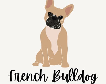 French Bulldog Printable, Frenchie Art PDF File, French Bulldog Lover ...