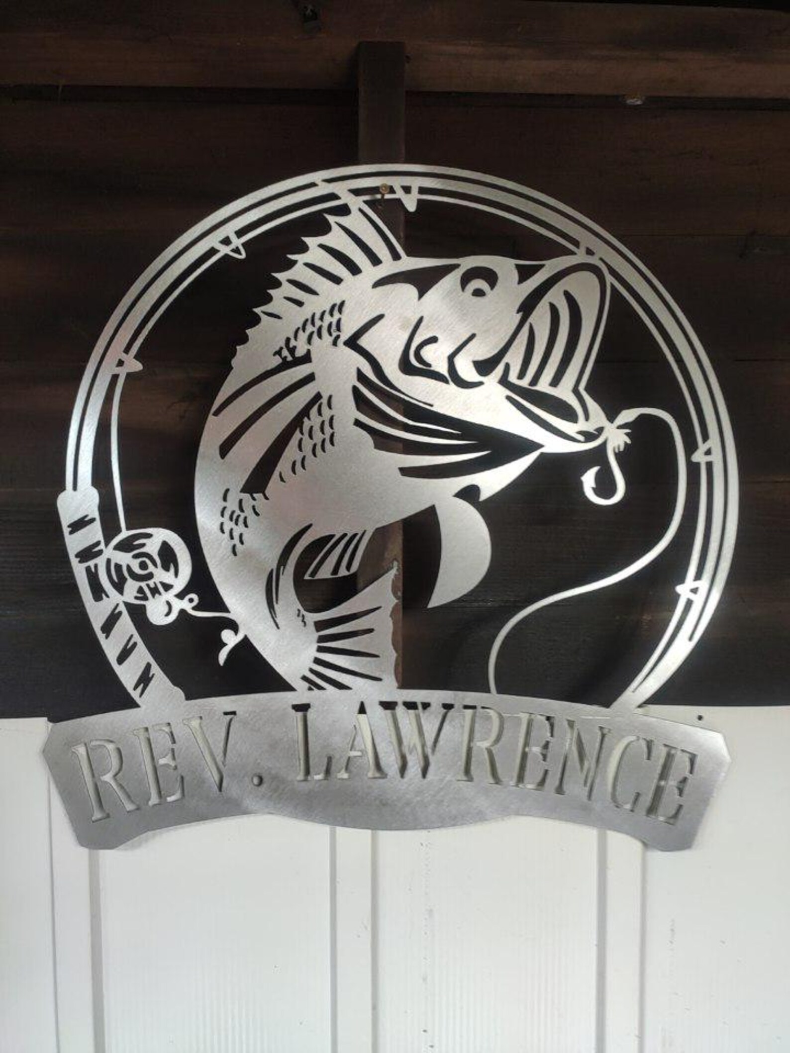 Custom Bass Fishing Themed Metal Sign - Etsy