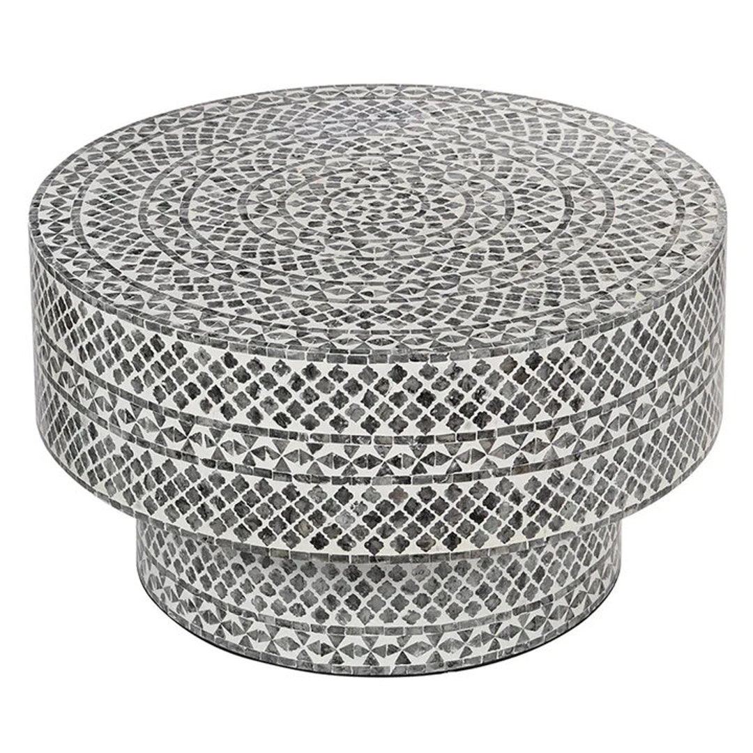 Handmade Furniture Bone Inlay Coffee Table Bone Inlay Center - Etsy