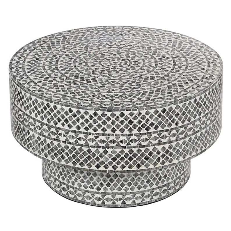 Handmade Furniture Bone Inlay Coffee Table Bone Inlay Center - Etsy