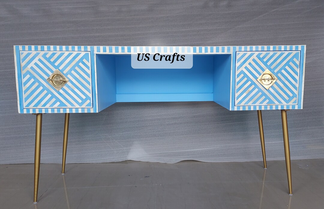 Bone Inlay Optical Desk Table, Bone Inlay Laptop Desk, Bone Inlay ...