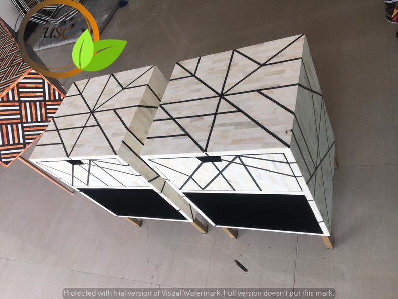 Handmade Bone Inlay Bedside Bone Inlay Nightstandbone Inlay - Etsy